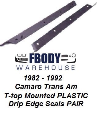82 92 Camaro Door Panels T-Top Roof Weatherstrip Seal Set - 4 Piece Kit ...